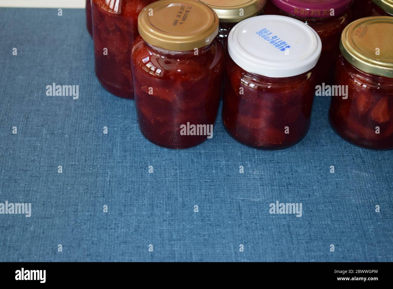 homemade strawberry marmalade Stock Photo - Alamy