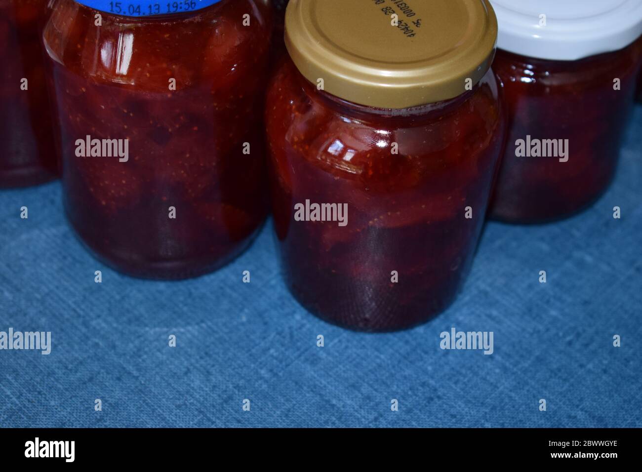homemade strawberry marmalade Stock Photo - Alamy