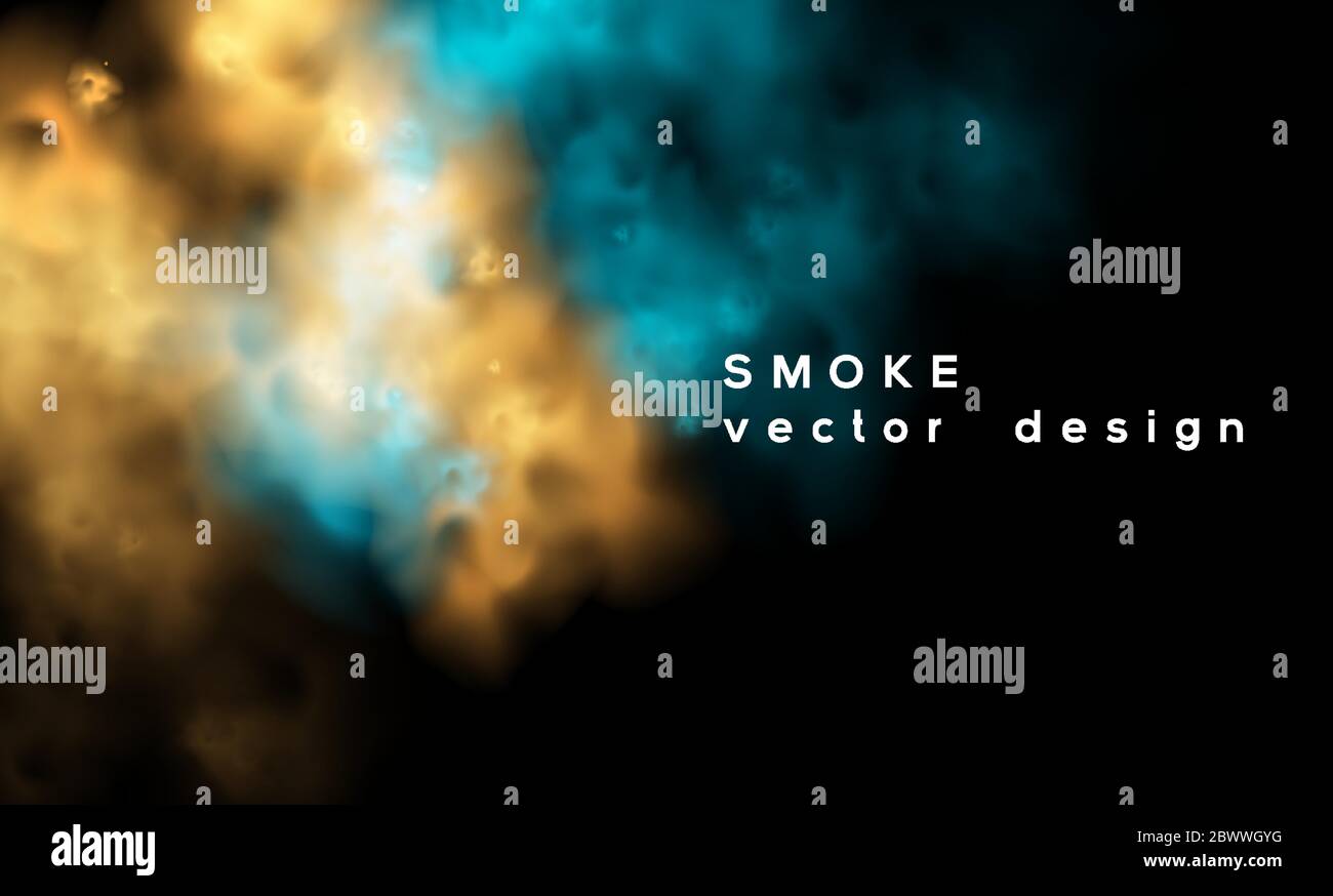 Abstract blue smoke wallpaper design hi-res stock photography and ...