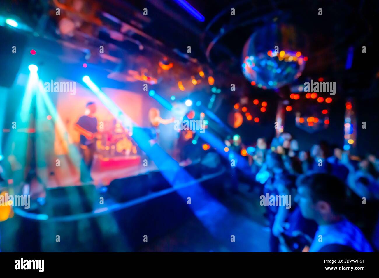 Music band performing live at night club Stock Photo - Alamy