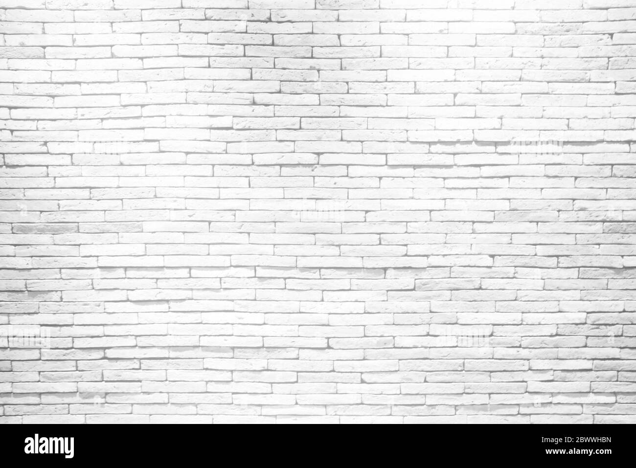 White Brick Wall Background with Light Leak Stock Photo - Alamy