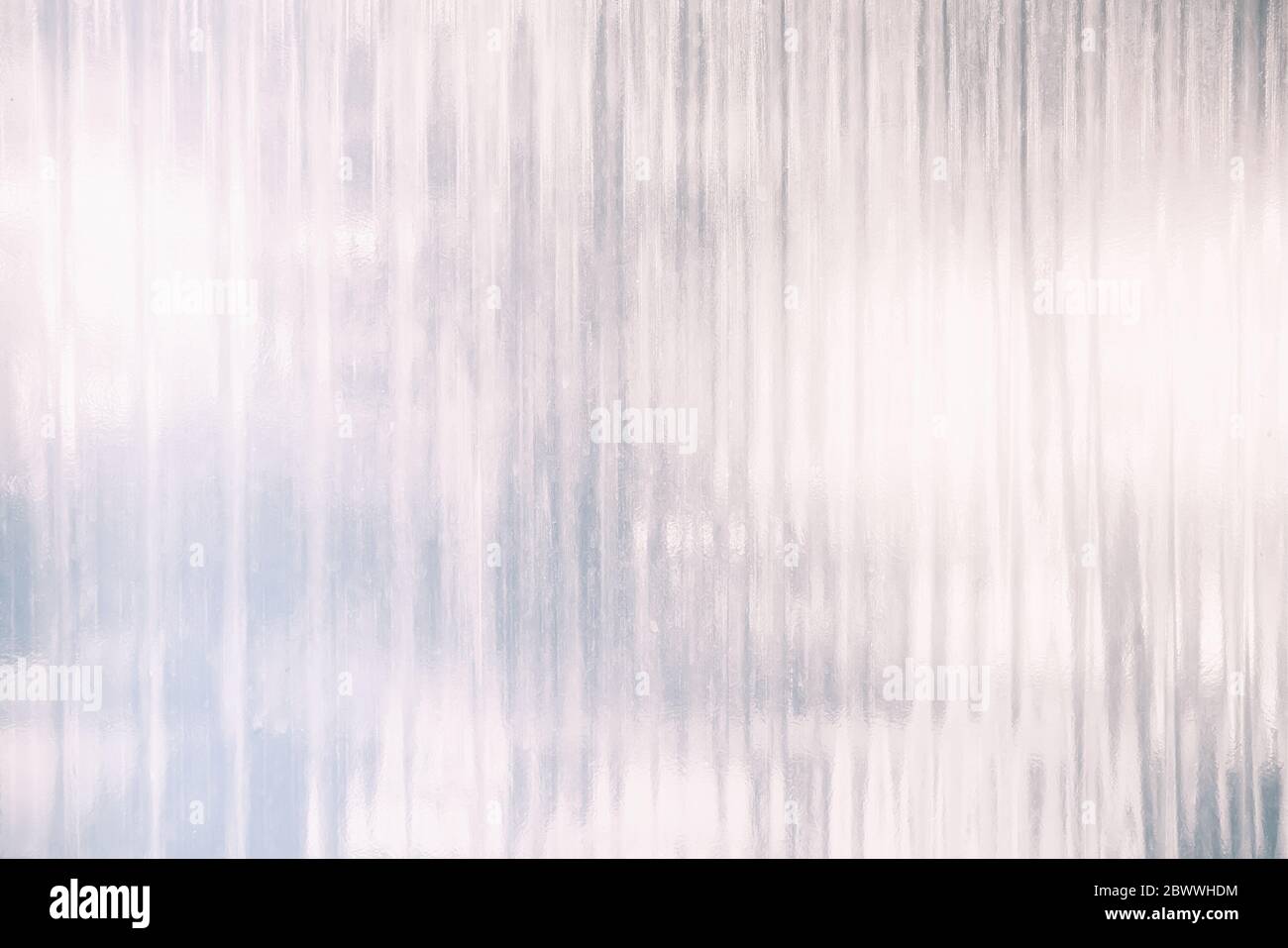 White Vertical Glass Striped Wall Background with Reflection Stair ...