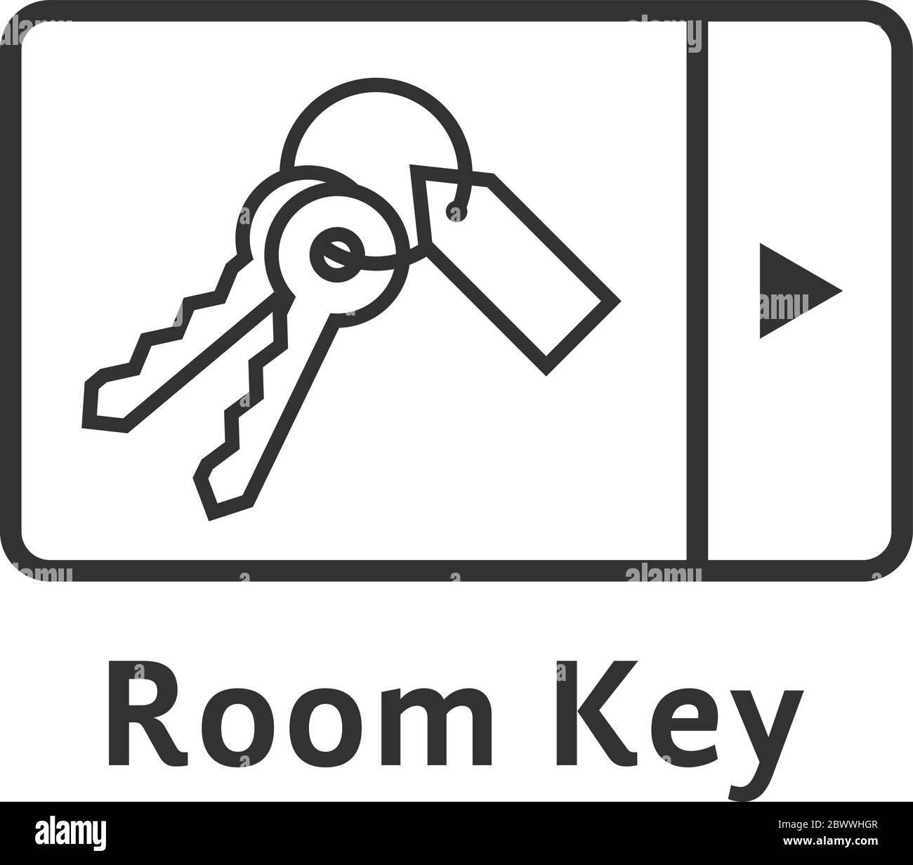 black thin line digital room key logo Stock Vector Image & Art - Alamy