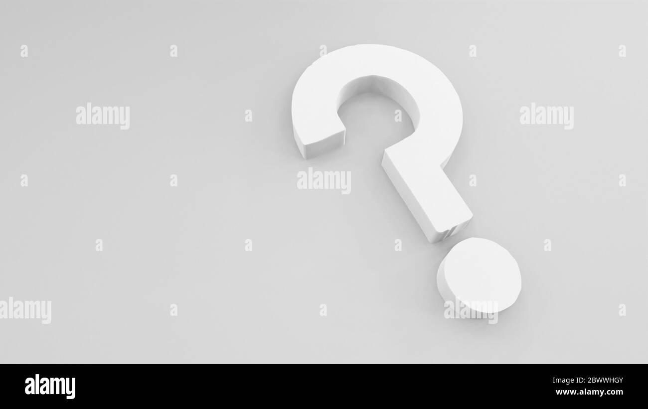 Punctuation mark question mark Black and White Stock Photos & Images ...