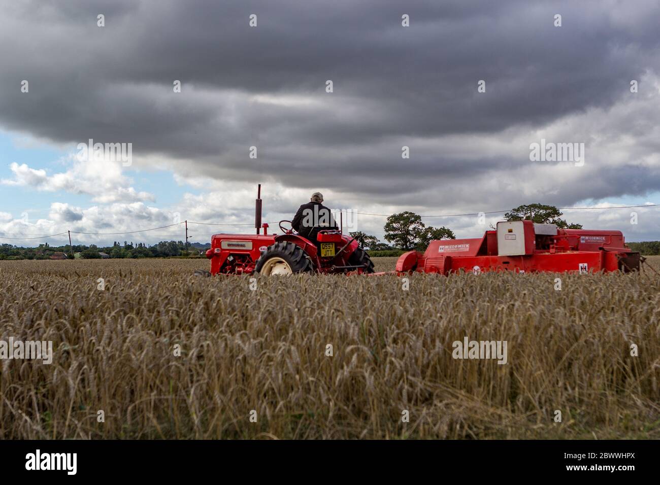 Old straw baler hi-res stock photography and images - Alamy