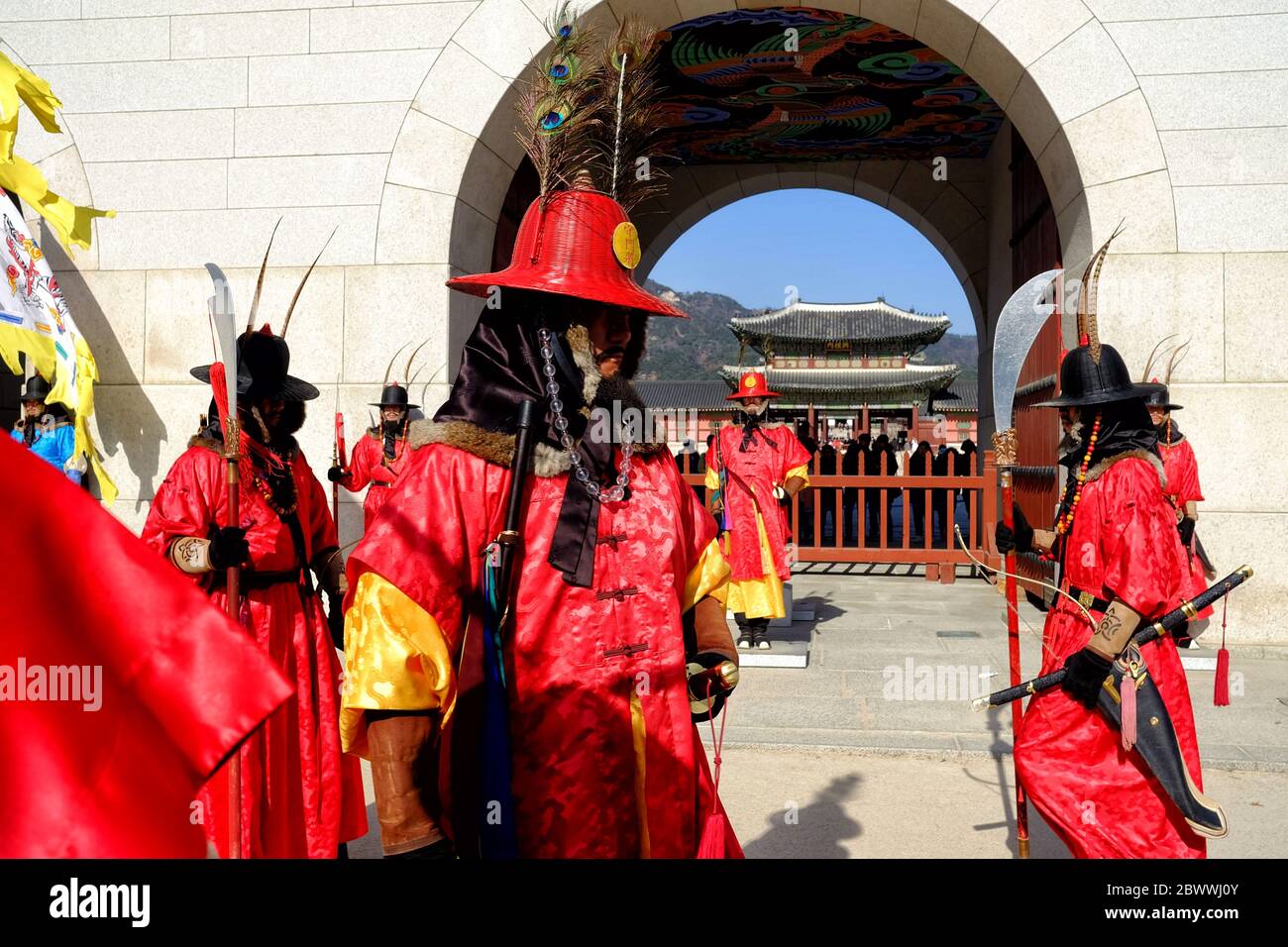 SEOUL, SOUTH KOREA - DECEMBER 26, 2018: Changing the guard of ancient ...