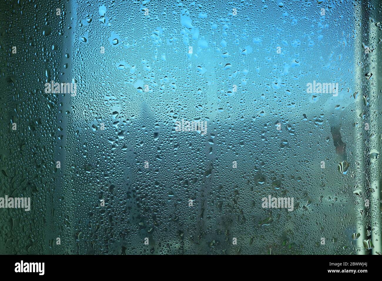 Steam Drops on Glass Window Background Stock Photo - Alamy