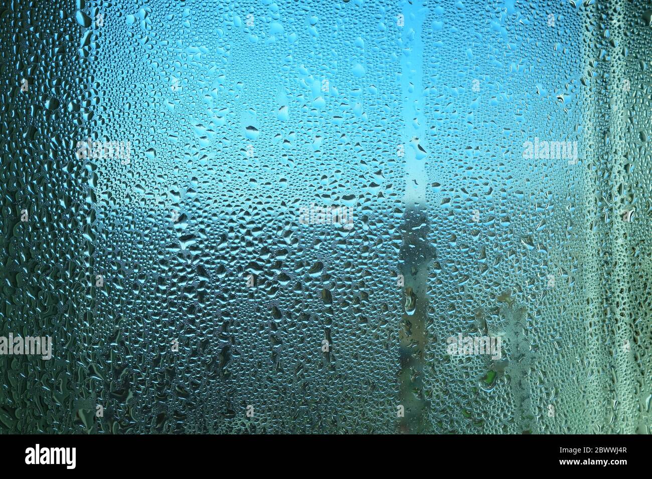 Steam Drops on Glass Window Background Stock Photo - Alamy