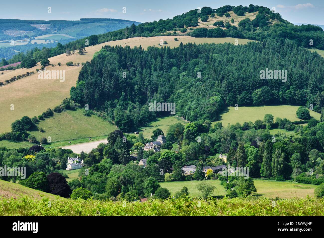 Shropshire hopesay hill hi-res stock photography and images - Alamy