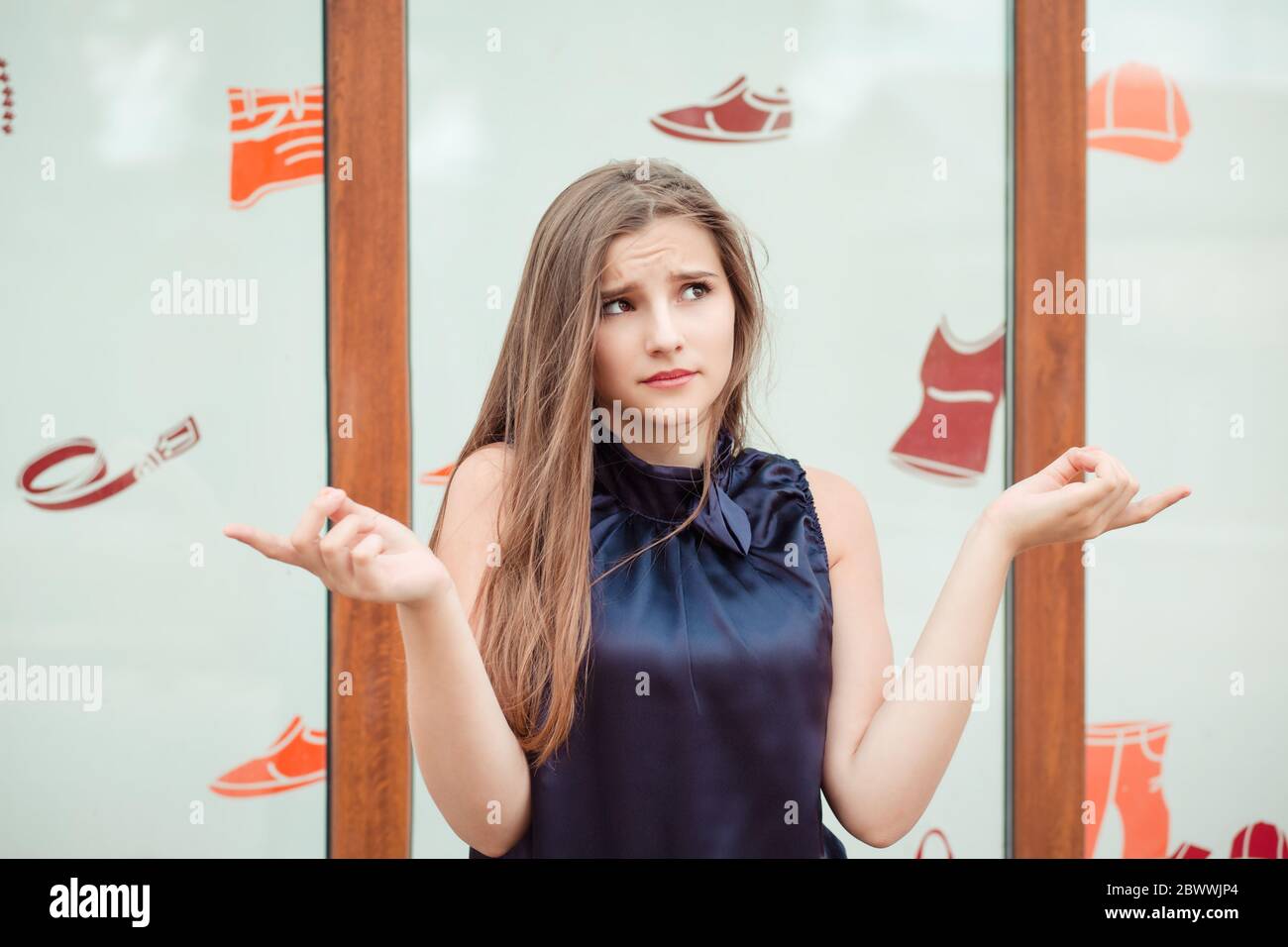 Store shrug hi-res stock photography and images - Alamy