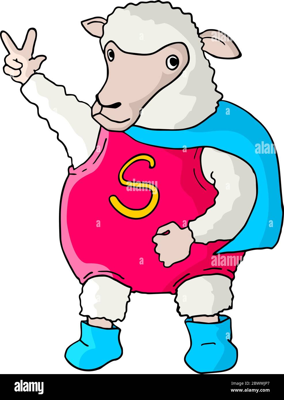 Comic sheep hi-res stock photography and images - Alamy