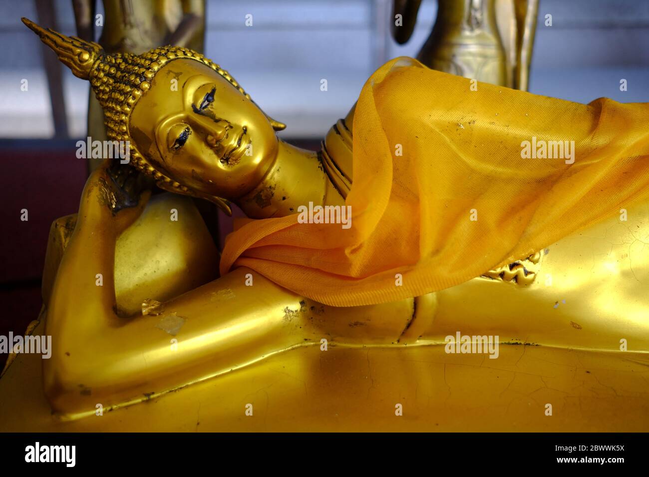 Ancient Reclining Buddha Image Stock Photo - Alamy