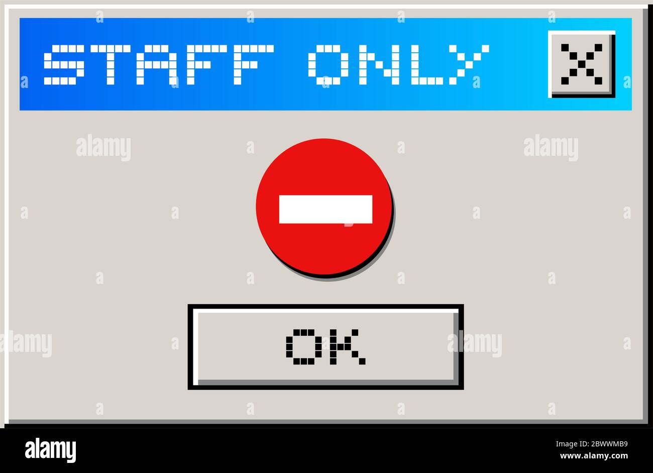 Authorized staff only sign hi-res stock photography and images - Alamy