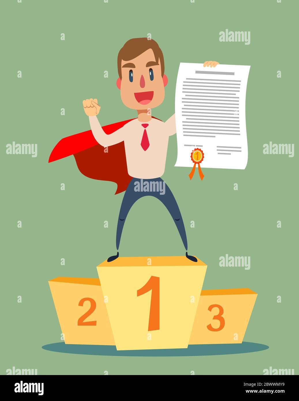 Happy smiling businessman work Stock Vector Images - Alamy