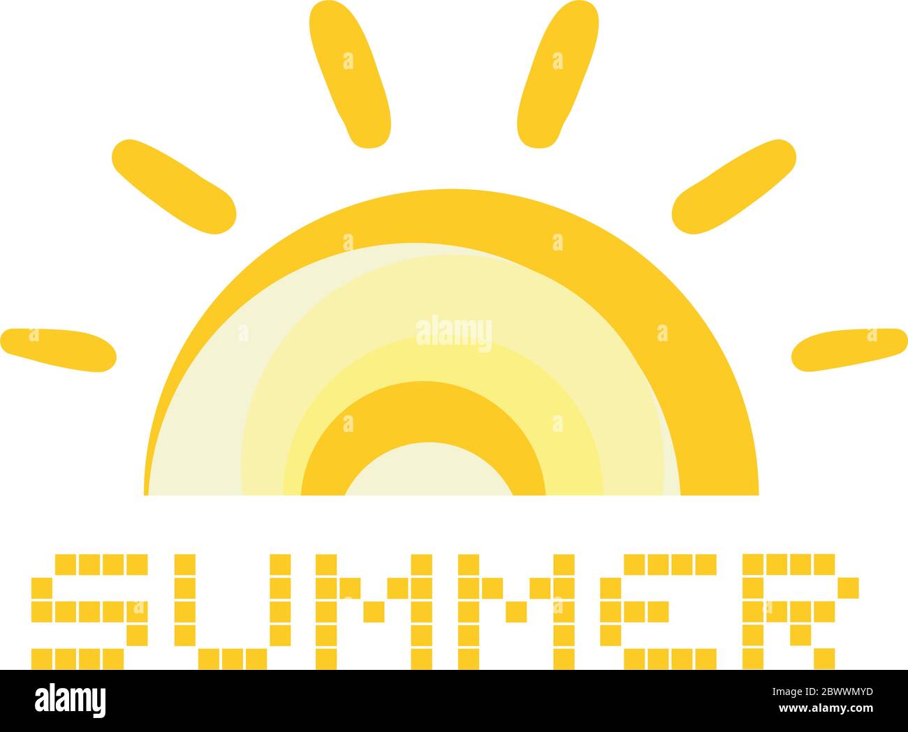Hot summer morning Stock Vector Images - Alamy