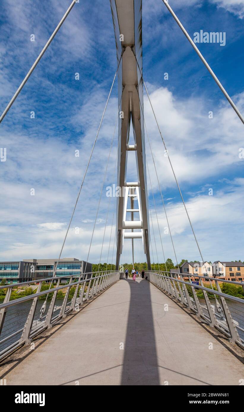 The Infinity Bridge in Stockton on Tees,England,UK.Close up view Stock ...
