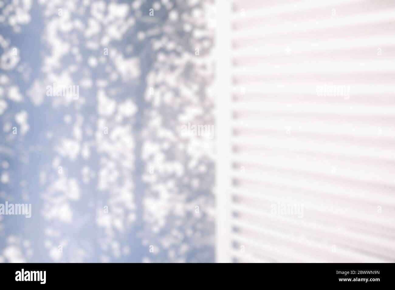 White Blurred Open Window to the Garden Stock Photo - Alamy