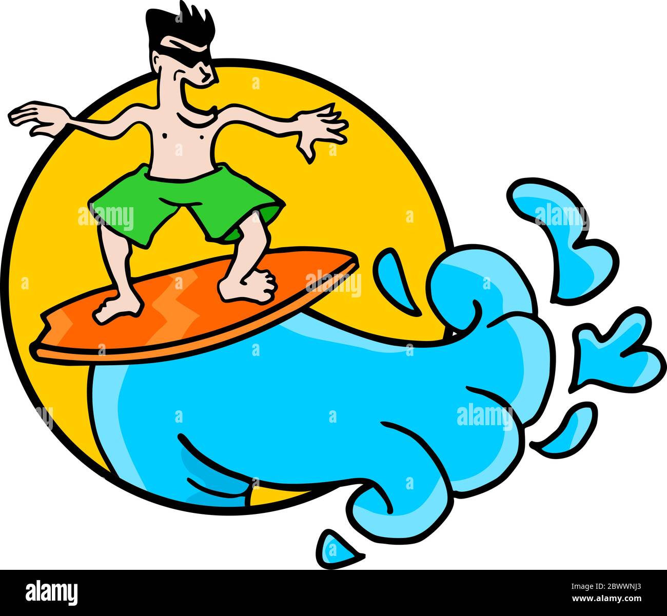Surf symbol hi-res stock photography and images - Alamy