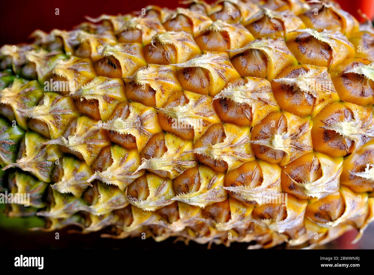 Close up Surface of Pineapple Stock Photo - Alamy