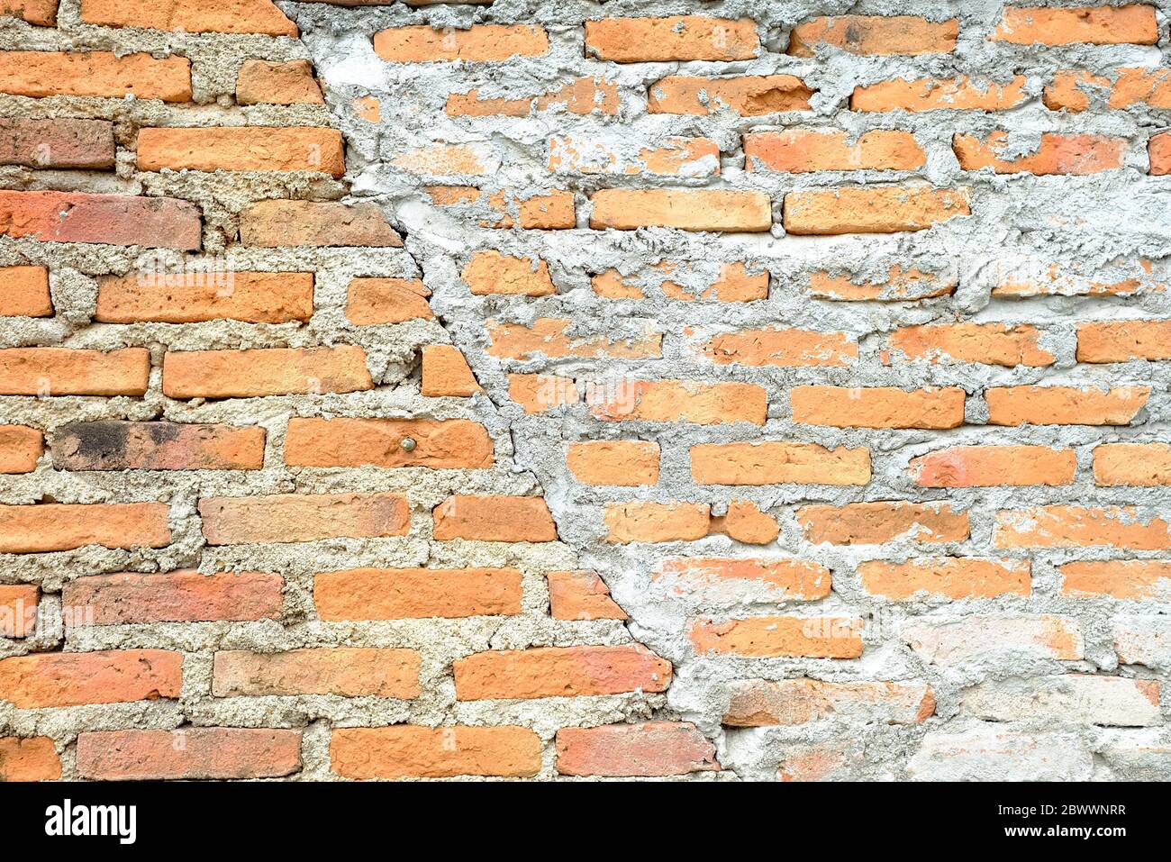 Broken Brick Wall Texture Background Stock Photo - Alamy