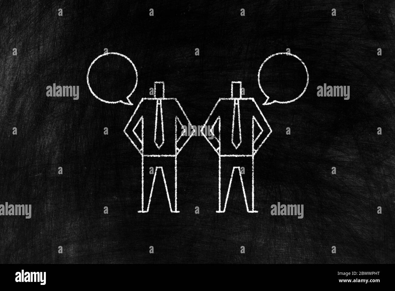 People talking illustration Black and White Stock Photos & Images - Alamy