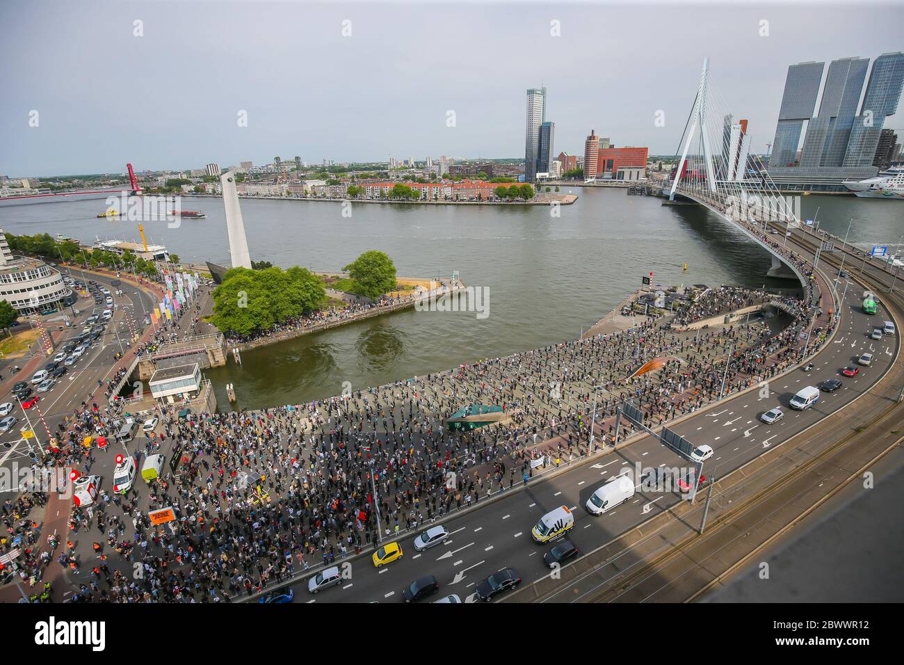 ROTTERDAM, 03-06-2020, Black Lives Matter protesten Rotterdam. Black ...
