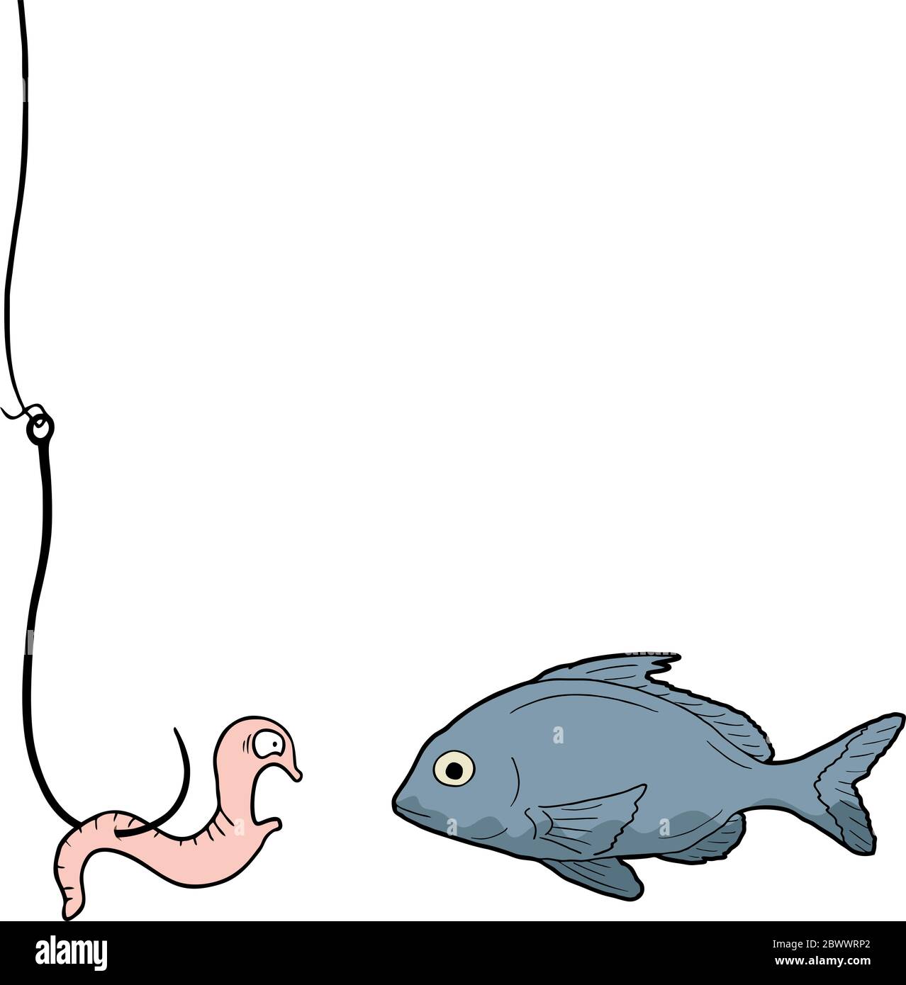 Fishing hook worm hi-res stock photography and images - Alamy