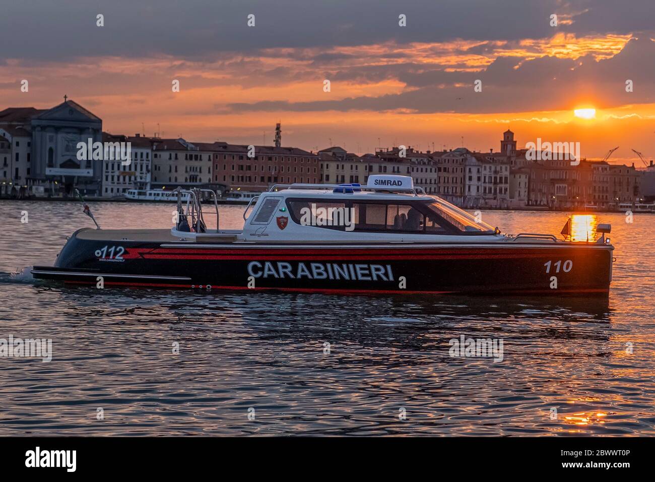 VENICE, ITALY - JUNE: Carabinieri patrolling Venice on June 02, 2020 in ...