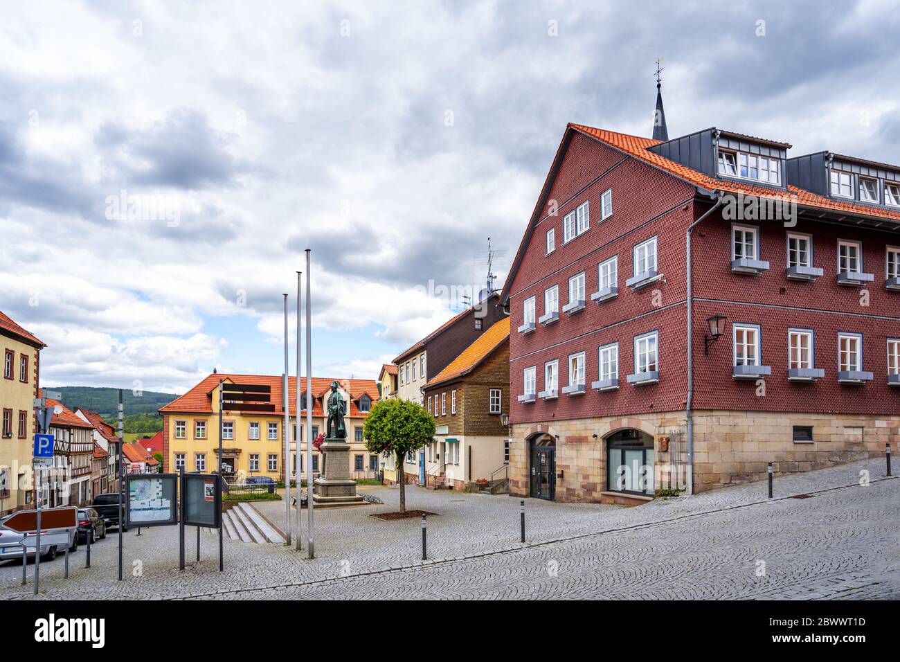 Historical city of Tann Rhön, Germany Stock Photo - Alamy