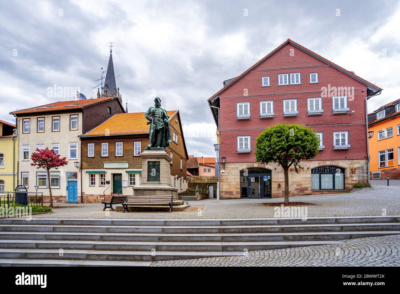 Historical city of Tann Rhön, Germany Stock Photo - Alamy