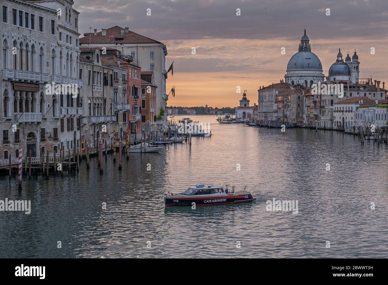 VENICE, ITALY - JUNE: Carabinieri patrolling Venice on June 02, 2020 in ...