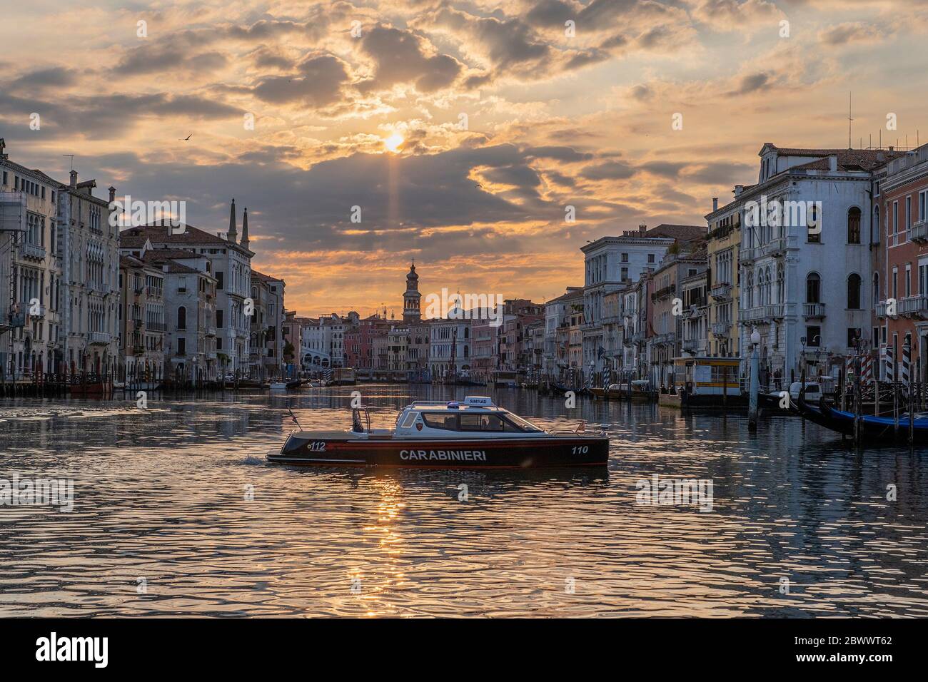 VENICE, ITALY - JUNE: Carabinieri patrolling Venice on June 02, 2020 in ...