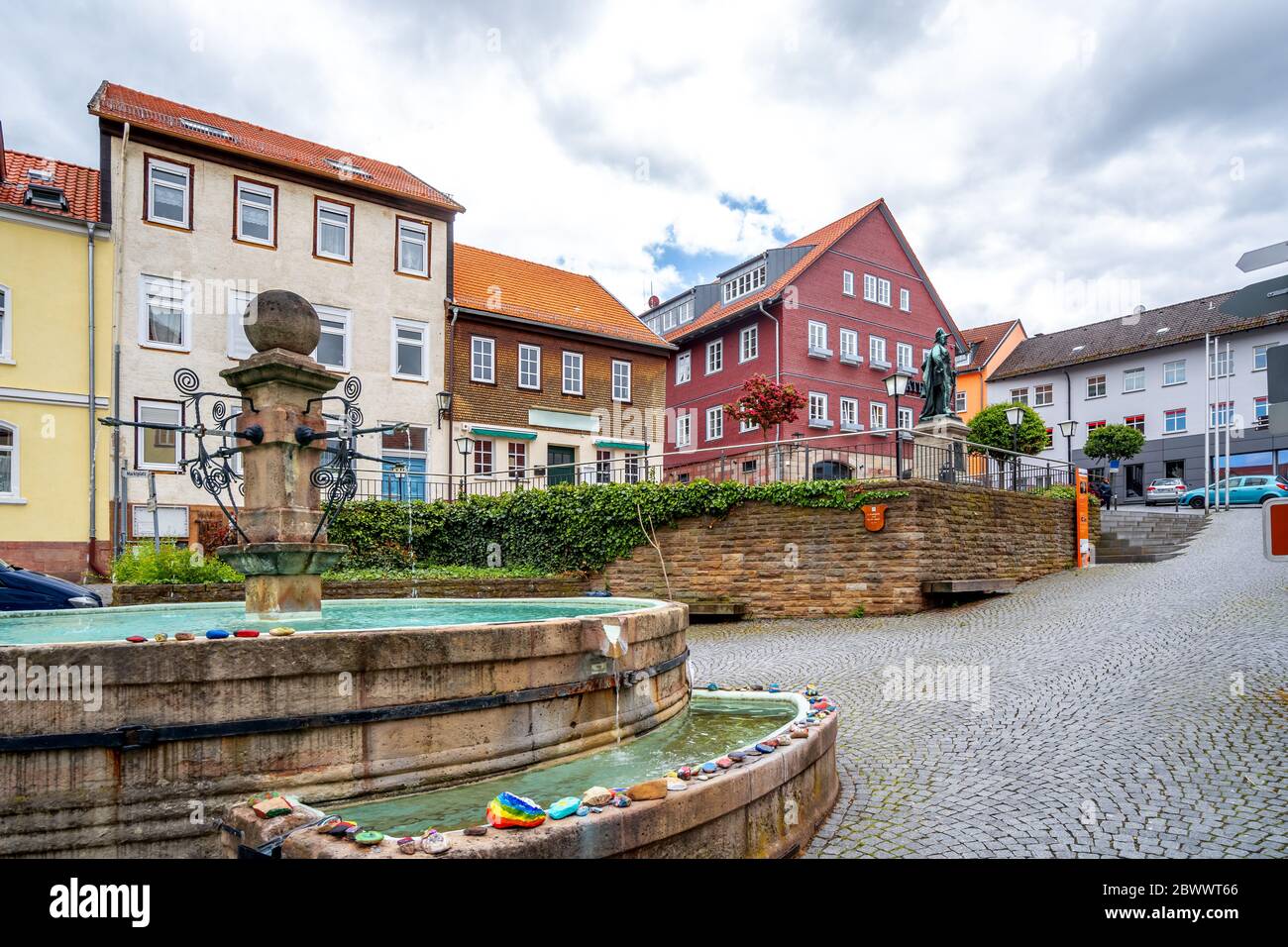 Historical city of Tann Rhön, Germany Stock Photo - Alamy