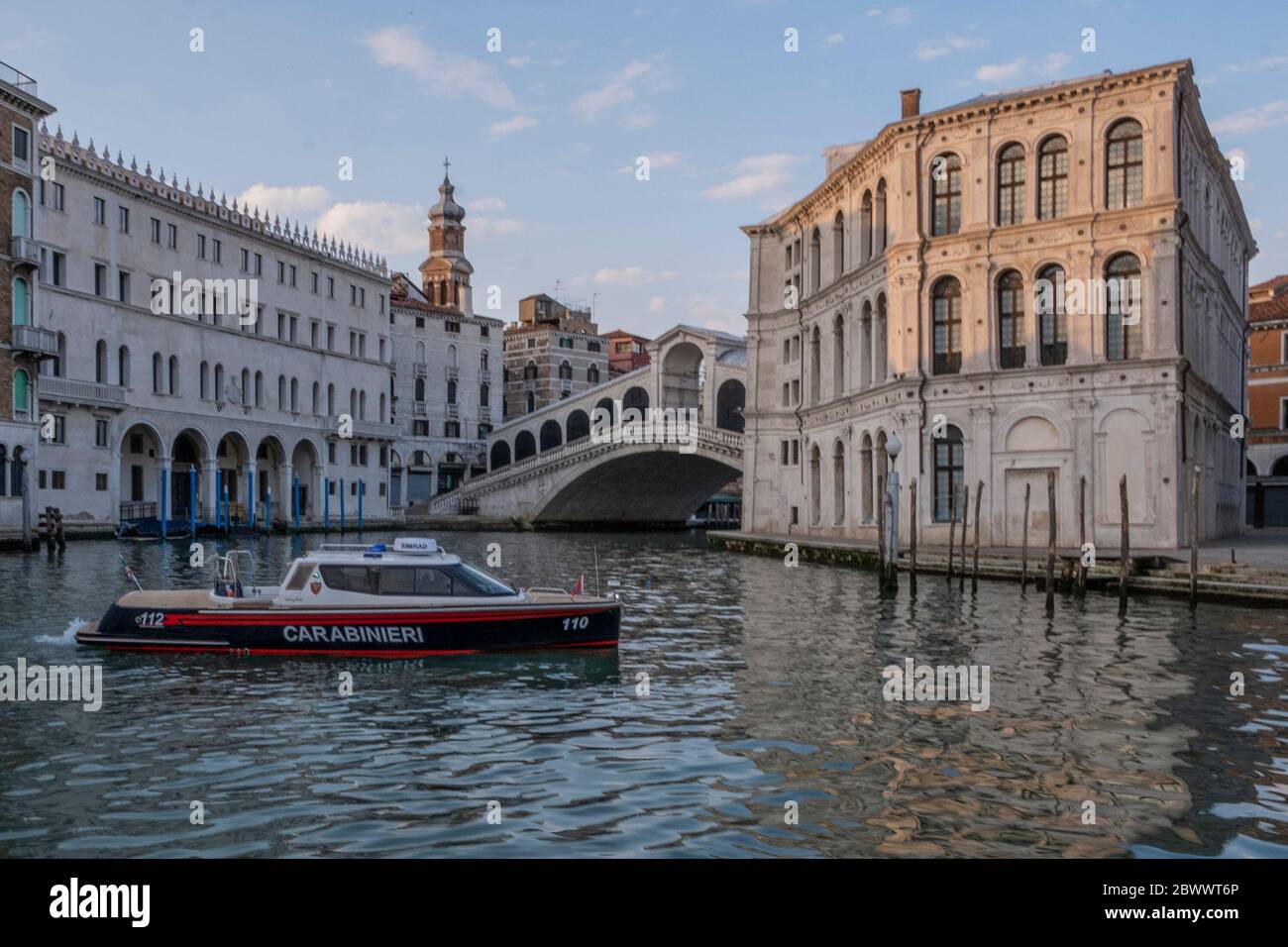 Venice carabinieri motor boat hi-res stock photography and images - Alamy
