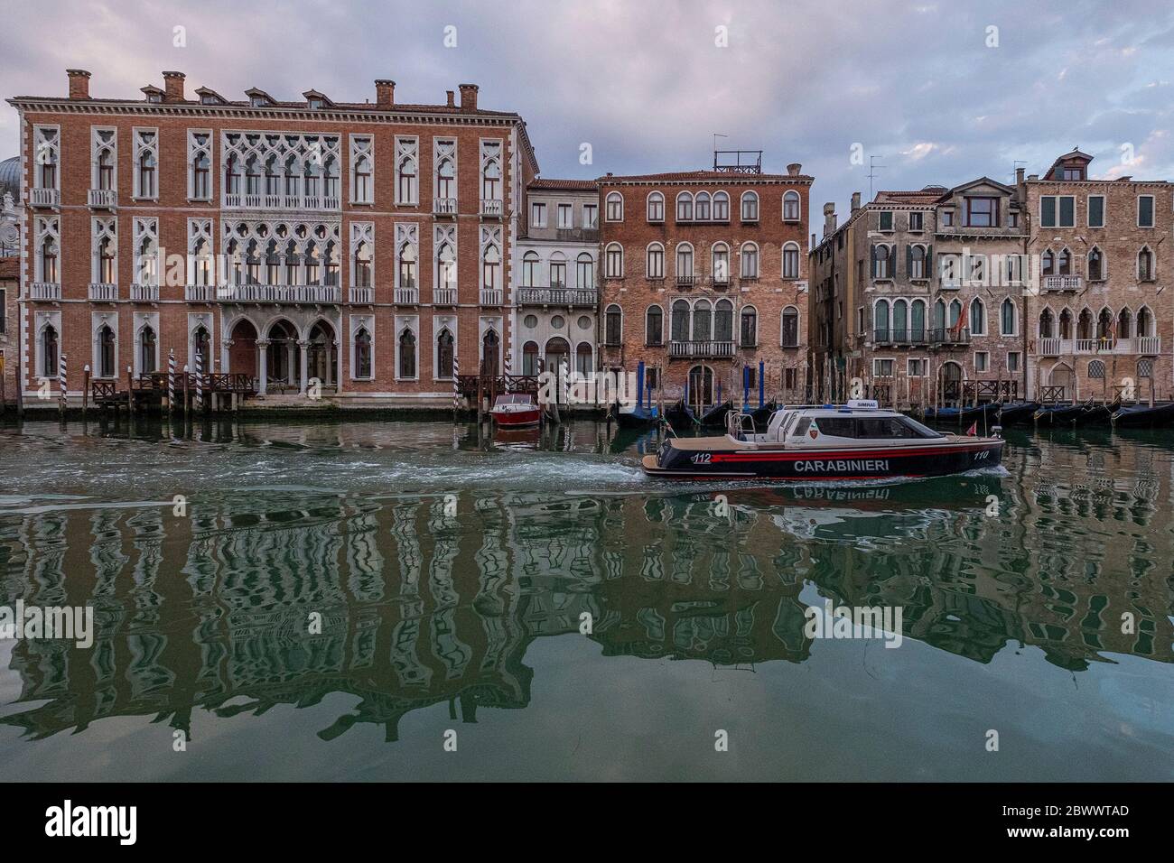 VENICE, ITALY - JUNE: Carabinieri patrolling Venice on June 02, 2020 in ...