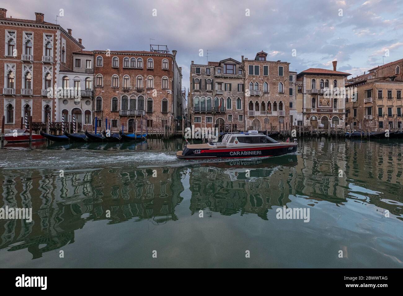 VENICE, ITALY - JUNE: Carabinieri patrolling Venice on June 02, 2020 in ...