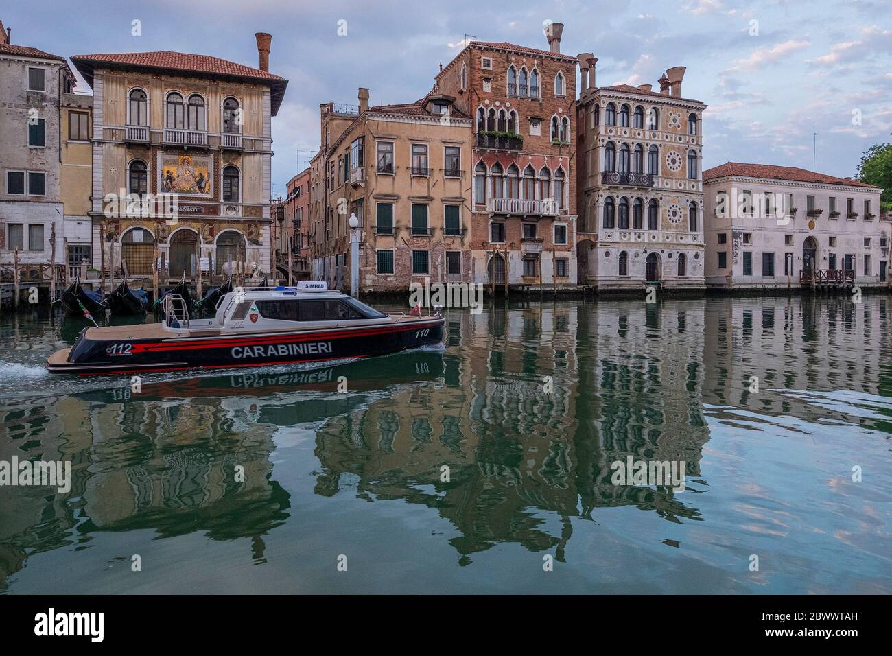 VENICE, ITALY - JUNE: Carabinieri patrolling Venice on June 02, 2020 in ...