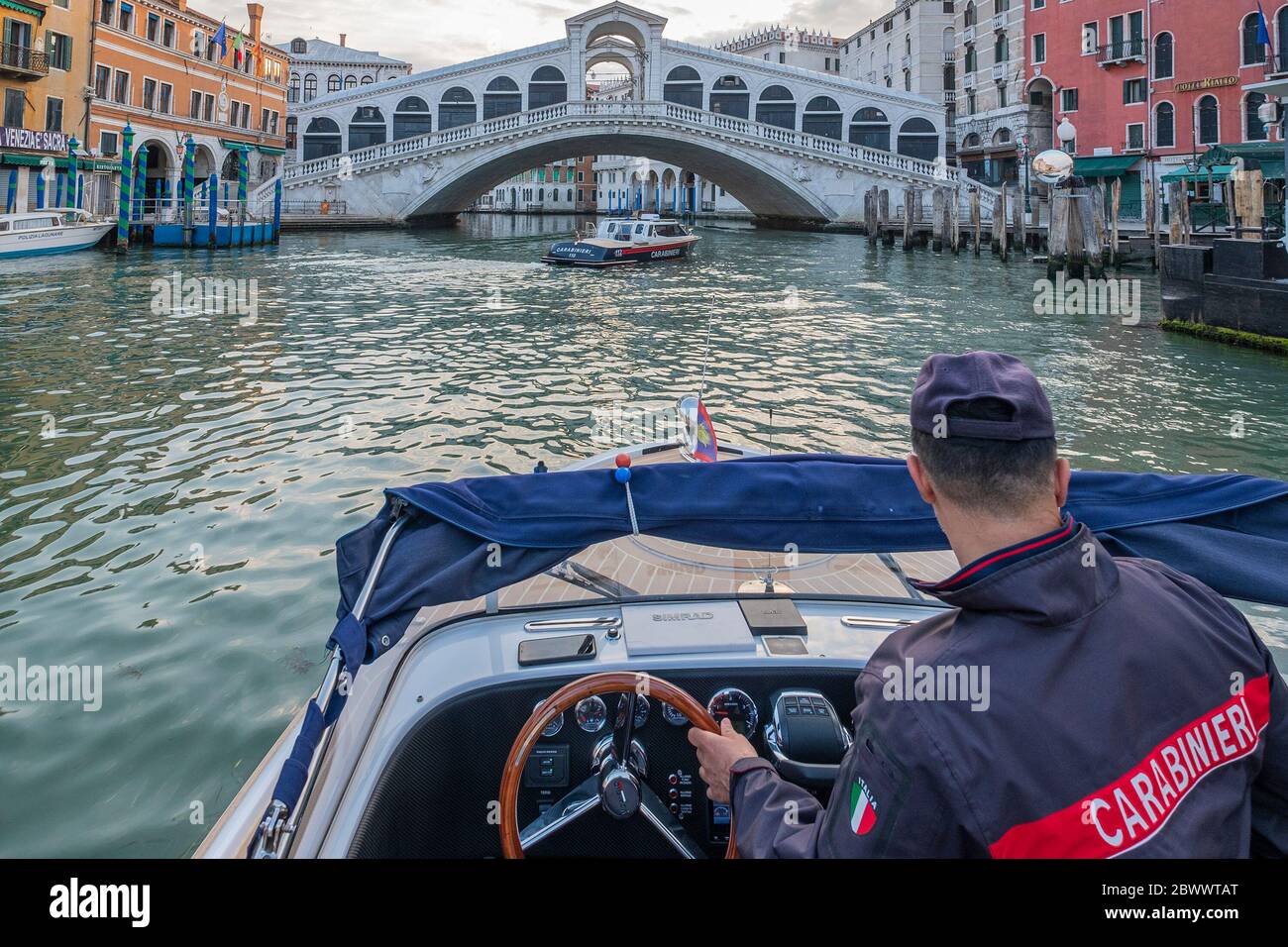 VENICE, ITALY - JUNE: Carabinieri patrolling Venice on June 02, 2020 in ...