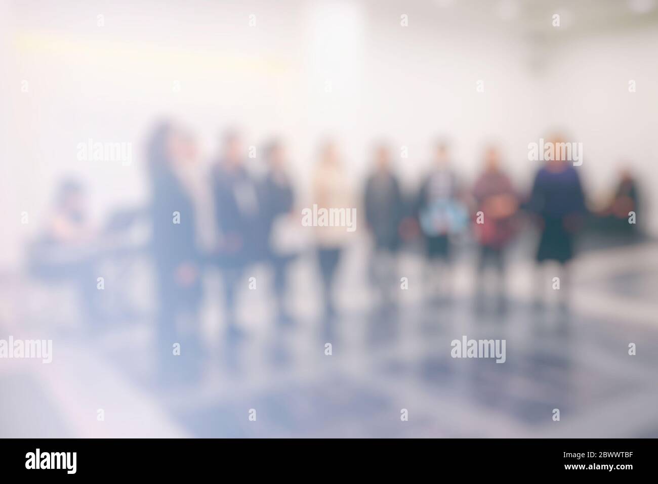 White Blurred Acapella Singers in Concert Hall Background Stock Photo ...