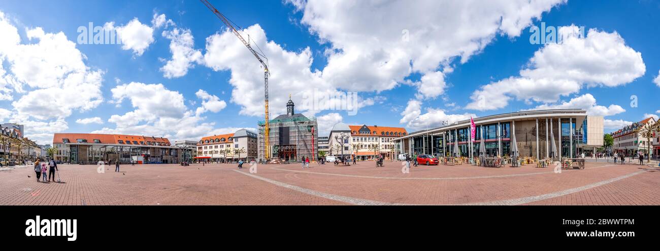 Market in Hanau am Main, Hessen, Germany Stock Photo - Alamy