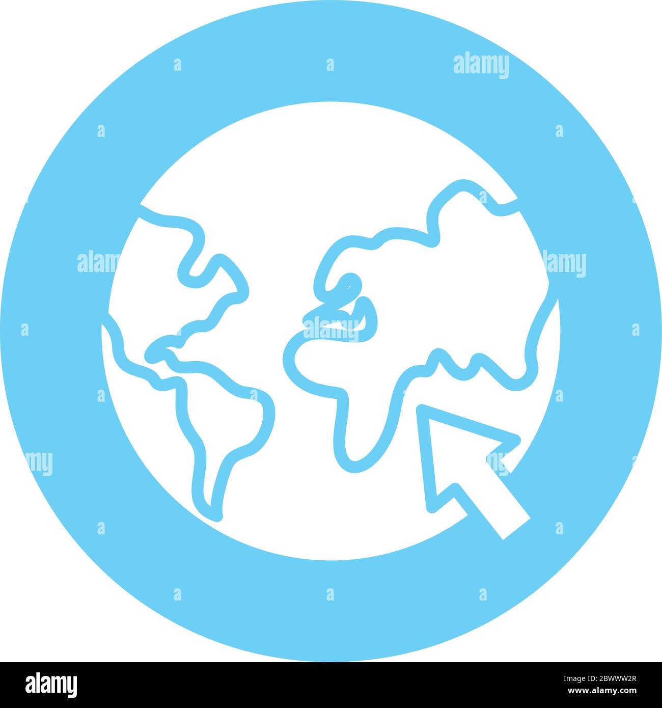 world planet earth block style icon Stock Vector Image & Art - Alamy