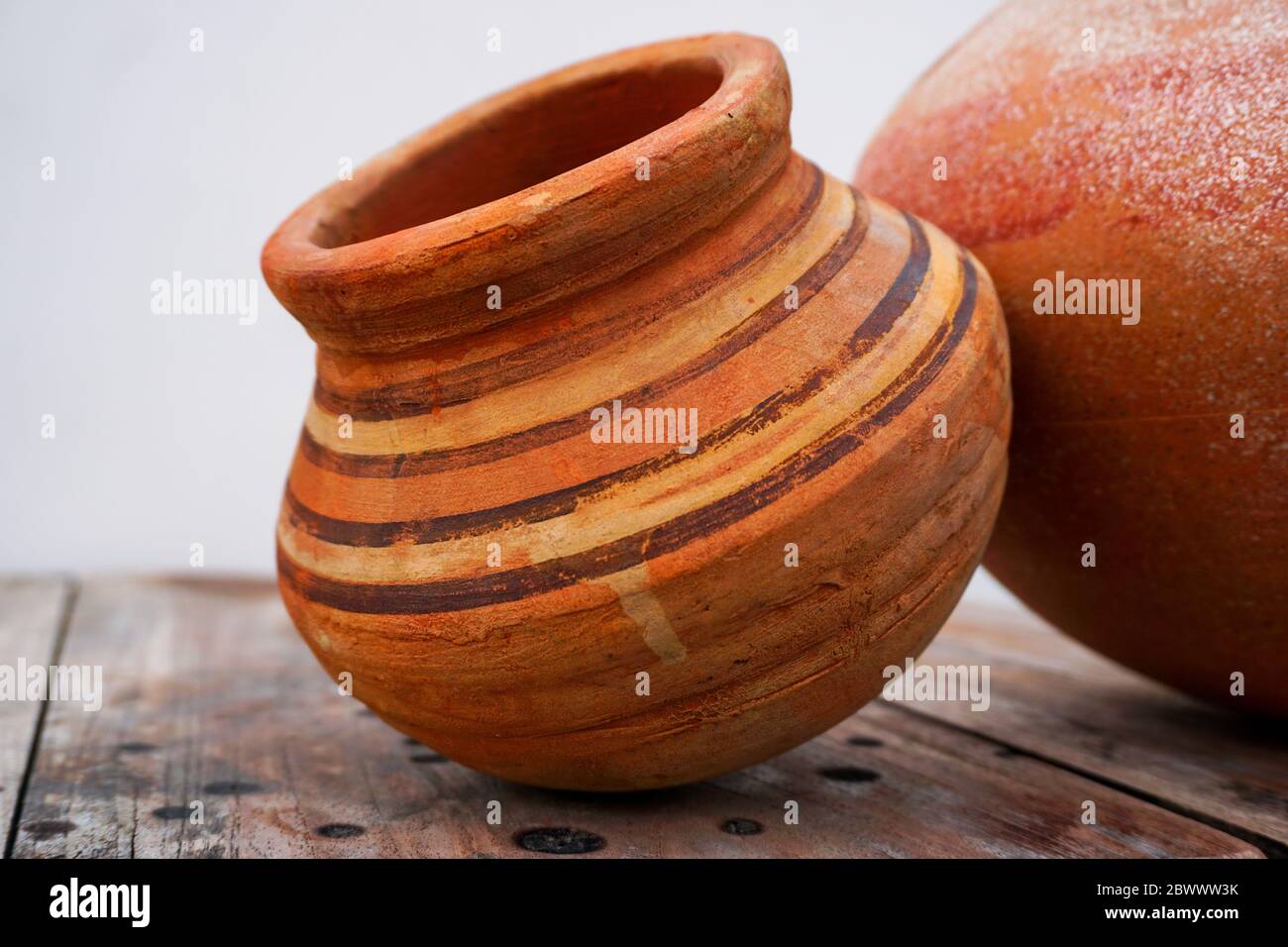 A close up shot of an earthen pot or a clay pot Stock Photo - Alamy