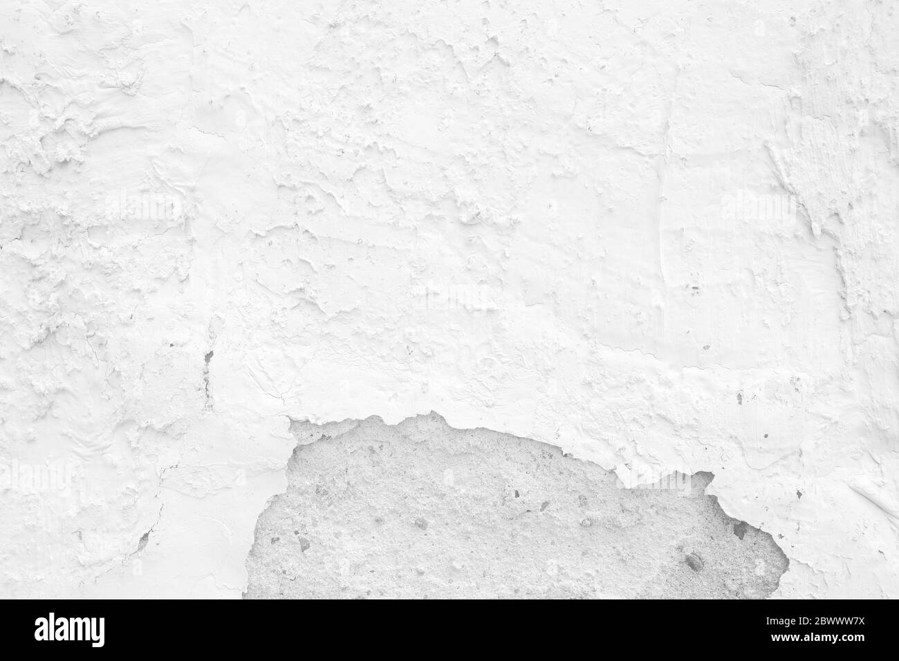 White Stucco Broken Wall Texture Background Stock Photo - Alamy