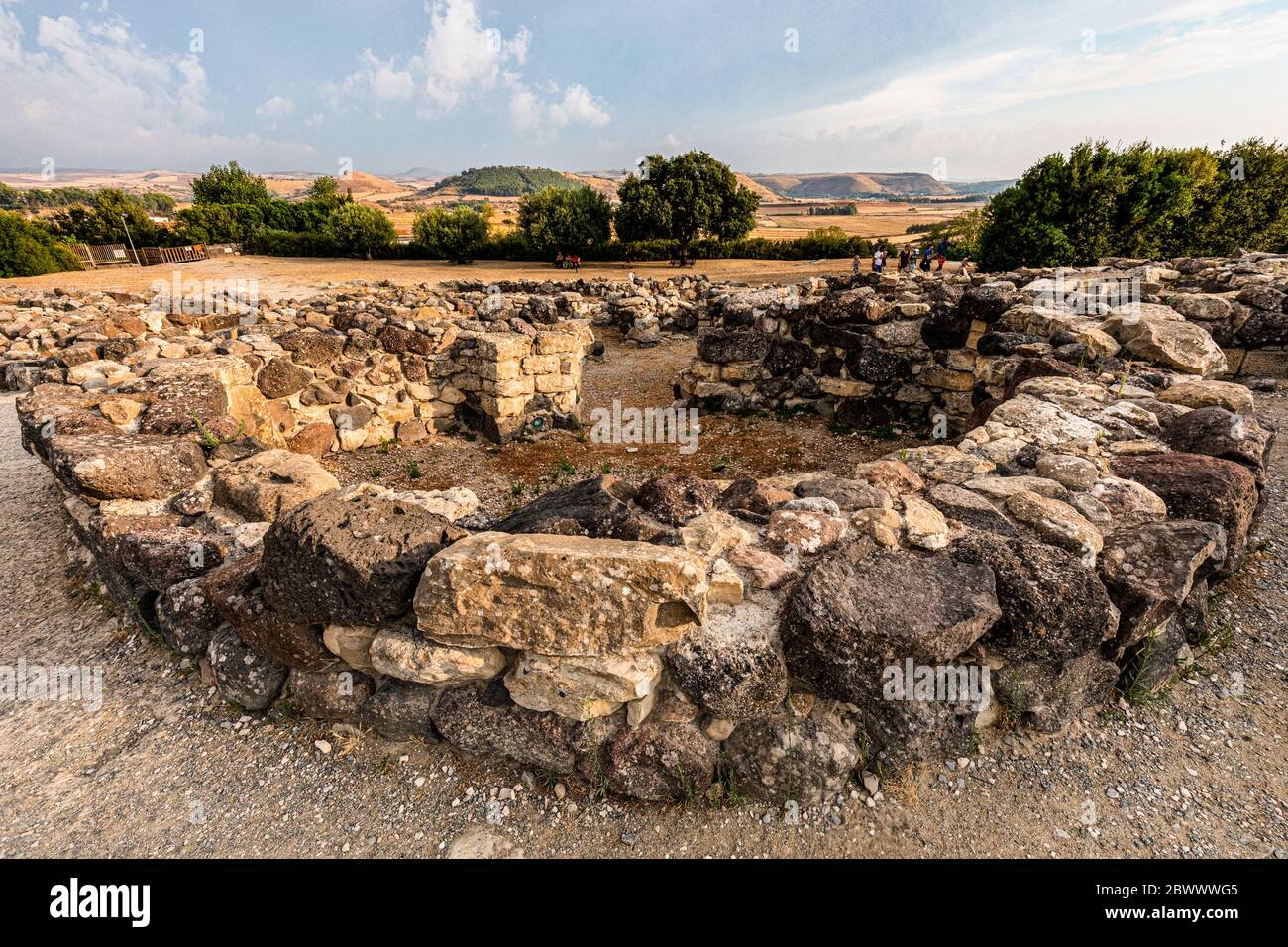 Italy sardinia - Nuraghe di Su Nuraxi a Barumini Stock Photo - Alamy