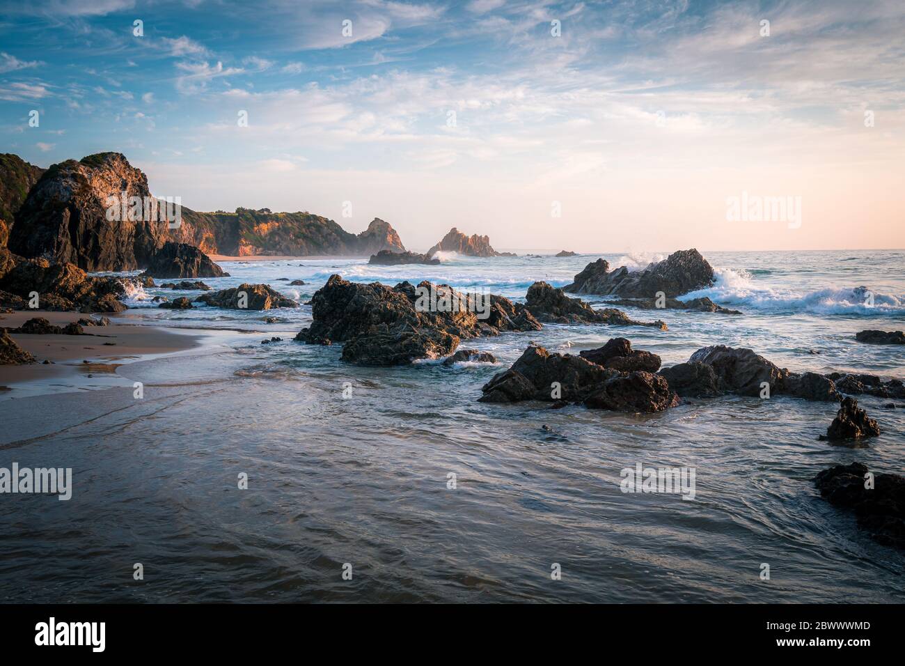 Sunrise at Horse Head Rock, Bermagui, New South Wales, Australia Stock ...
