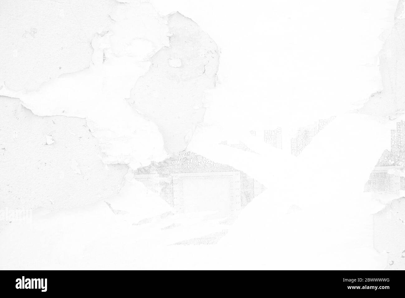 Old Paper Peeling on White Concrete Wall Texture Background Stock Photo ...