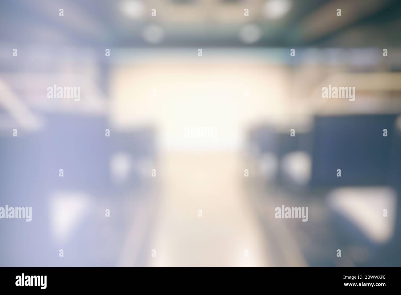 Abstract White Blurred Movie Theater Interior Background Stock Photo ...
