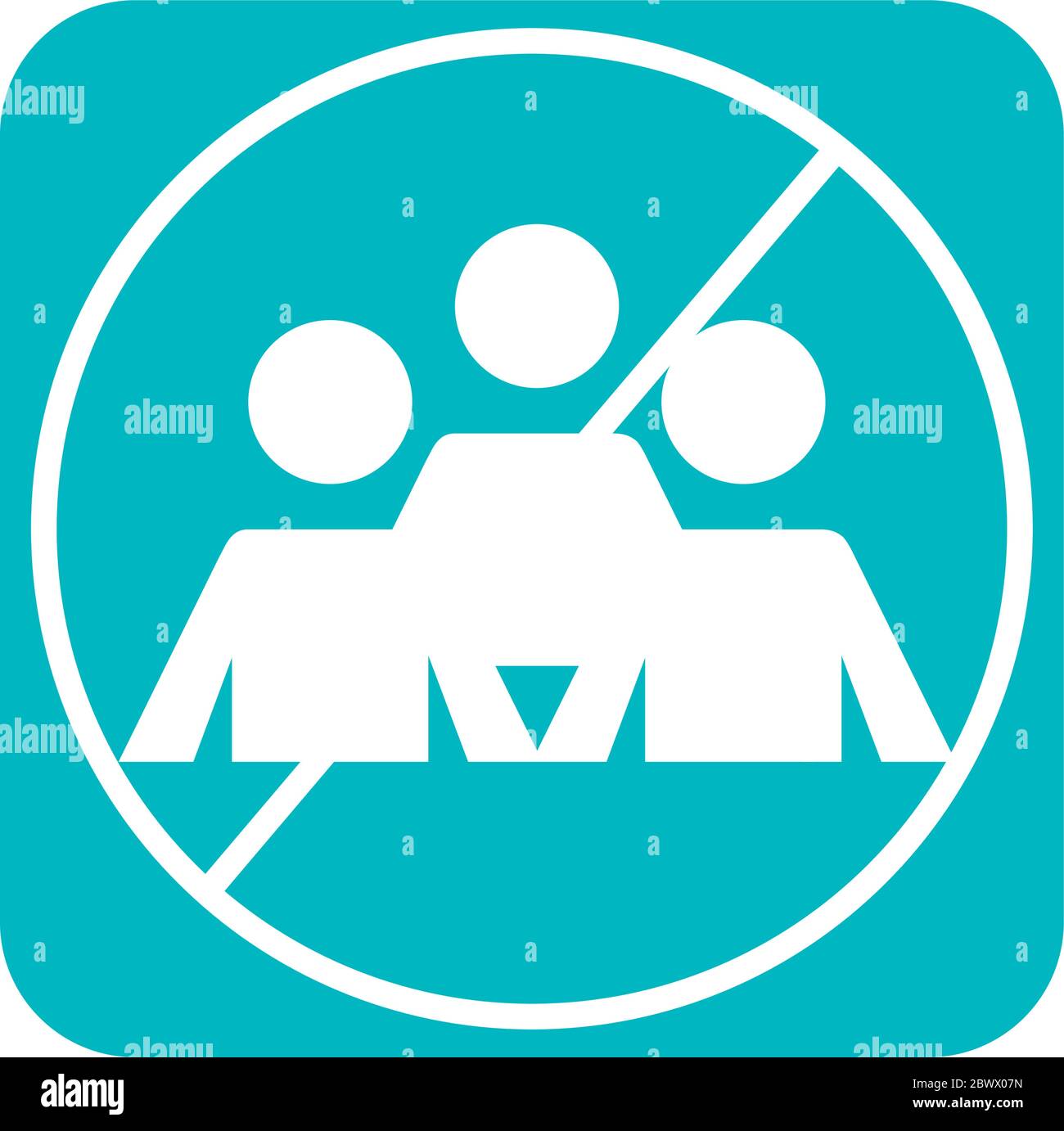 avoid crowds signal for covid19 signal ,prevention method Stock Vector ...