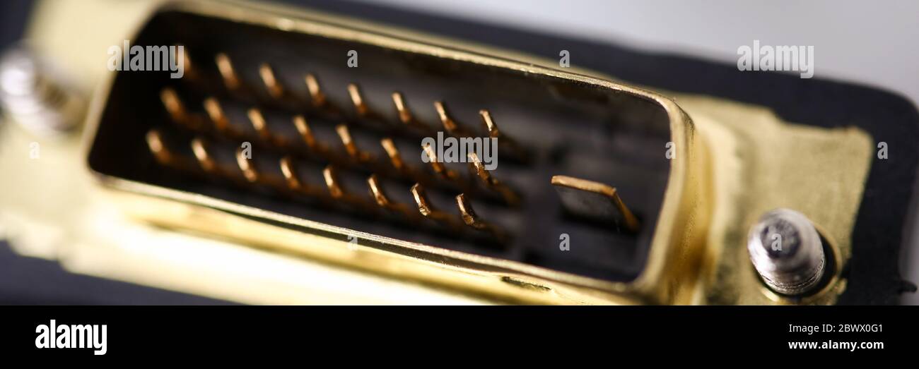Golden connector hi-res stock photography and images - Alamy
