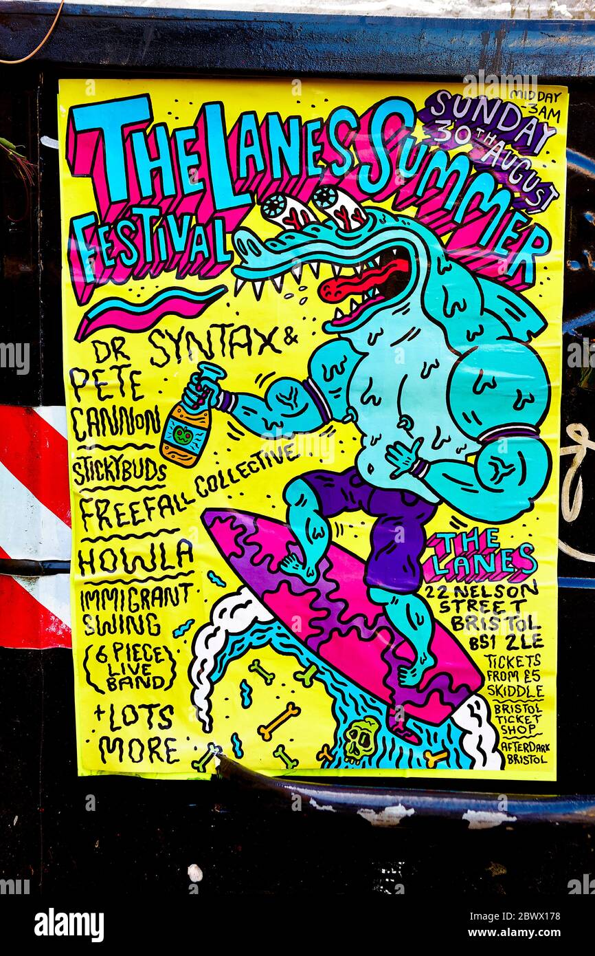 Music festival text poster hi-res stock photography and images - Alamy